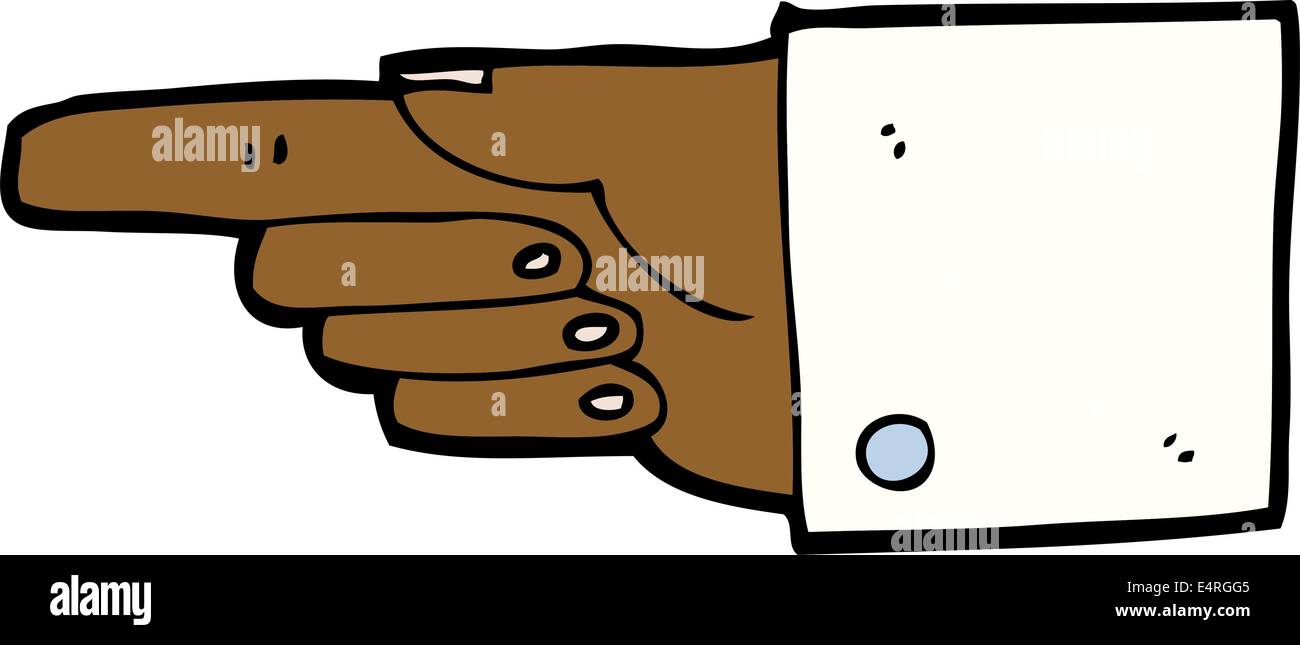 cartoon pointing hand Stock Vector Image & Art - Alamy