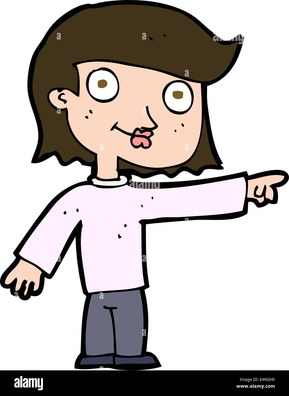 cartoon pointing person Stock Vector Image & Art - Alamy