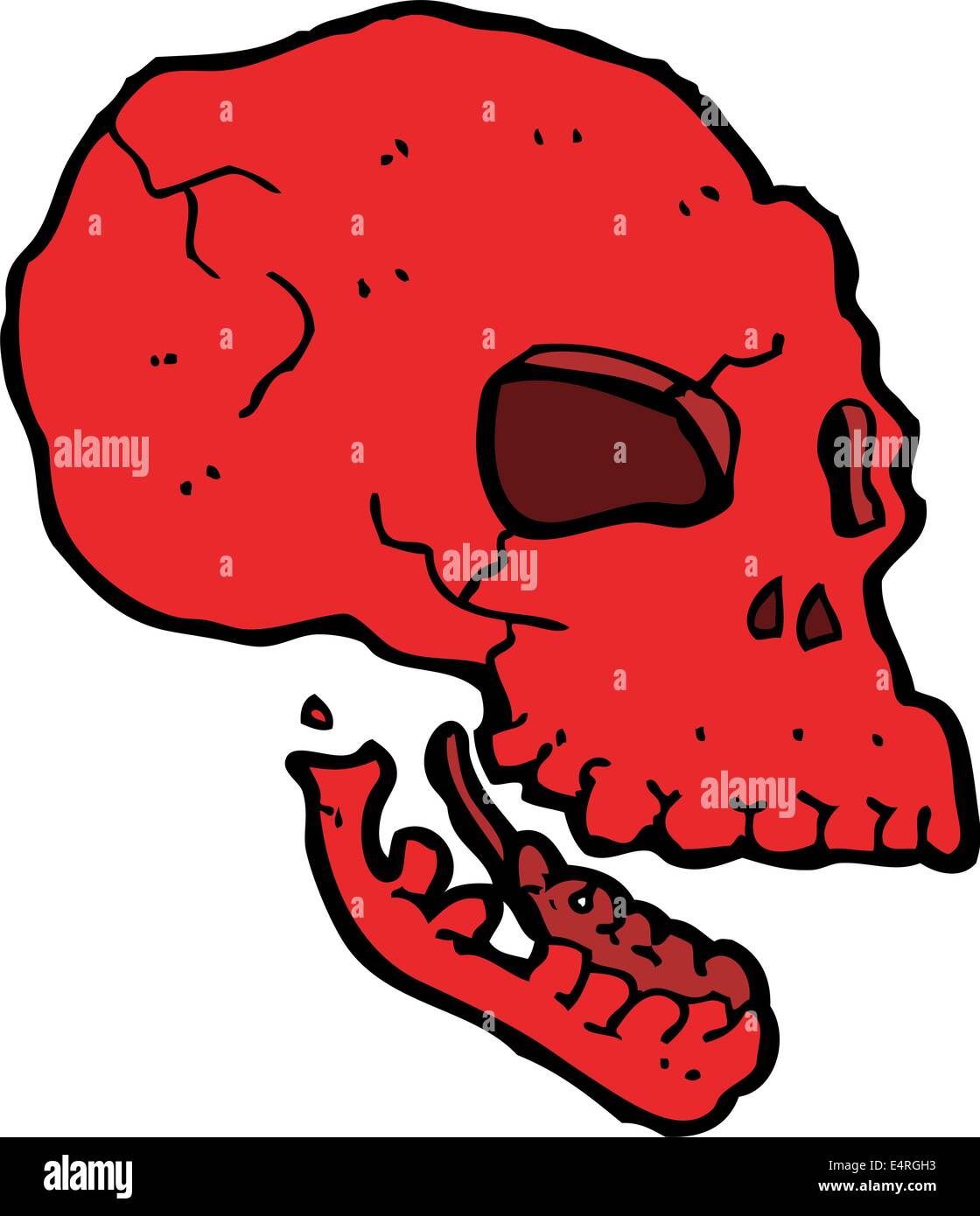 cartoon spooky skull Stock Vector Image & Art - Alamy