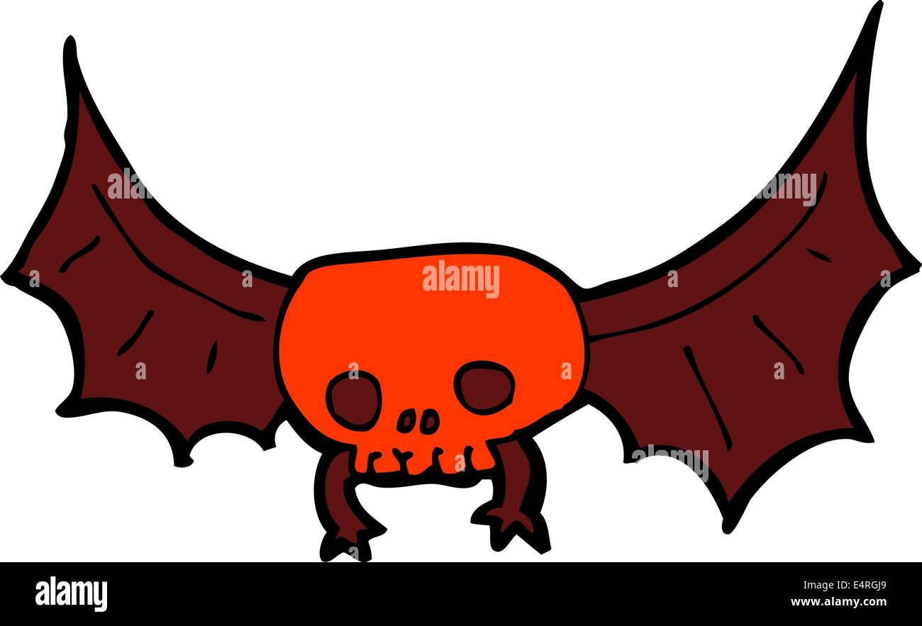 cartoon spooky skull bat Stock Vector Image & Art - Alamy