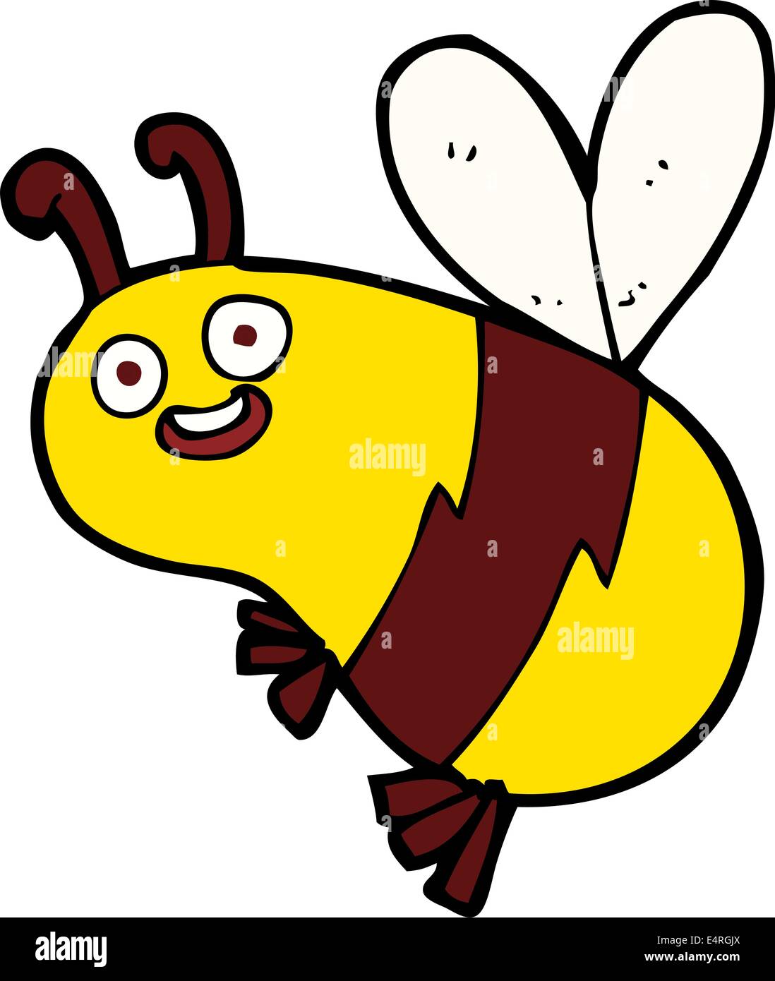 funny cartoon bee Stock Vector Image & Art - Alamy