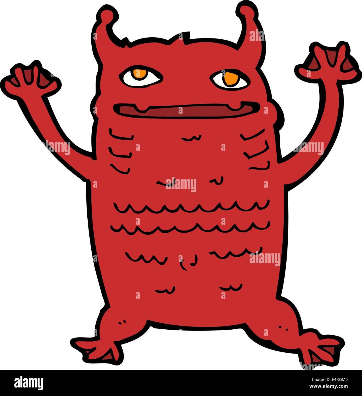 cartoon little monster Stock Vector Image & Art - Alamy
