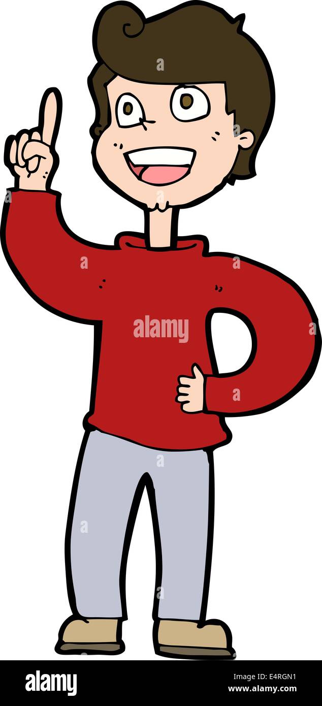 cartoon boy with great idea Stock Vector Image & Art - Alamy