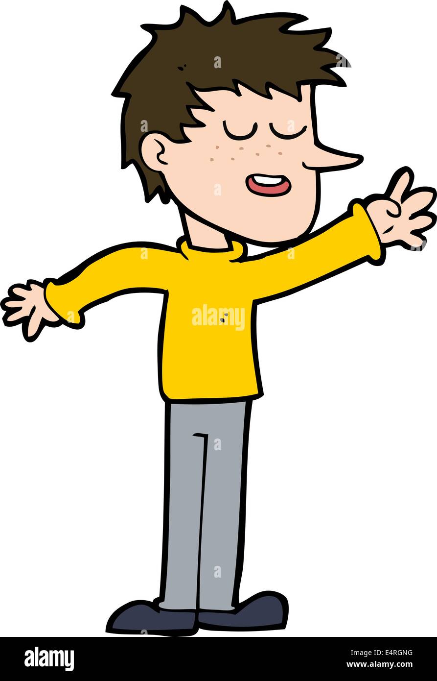 cartoon happy man reaching Stock Vector Image & Art - Alamy