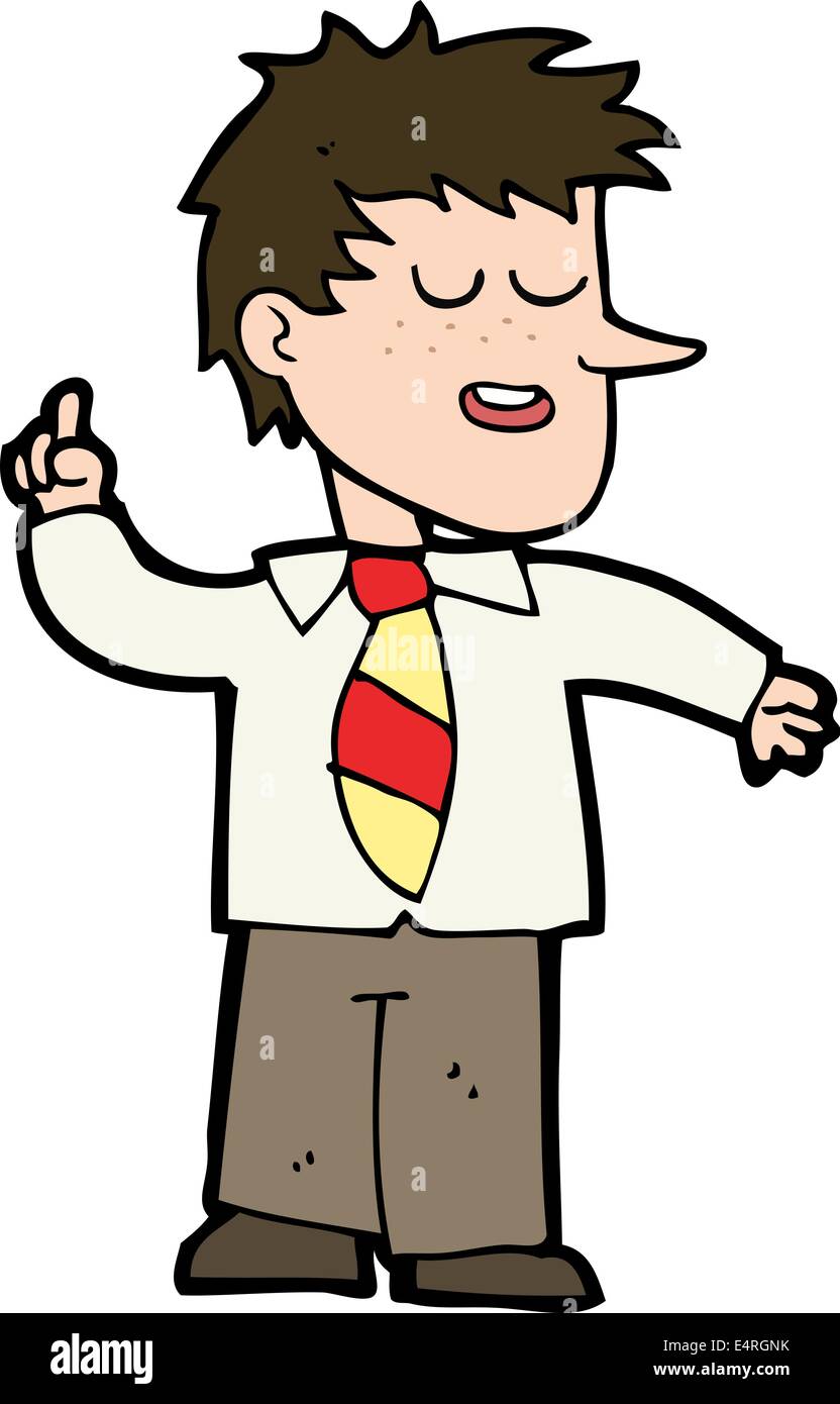 cartoon man with good idea Stock Vector Image & Art - Alamy