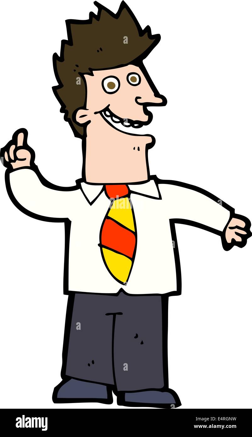 cartoon man with good idea Stock Vector Image & Art - Alamy