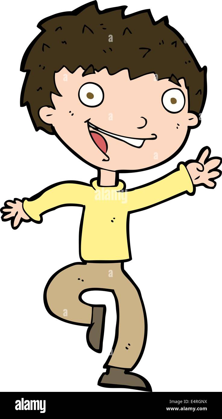 cartoon excited boy Stock Vector Image & Art - Alamy