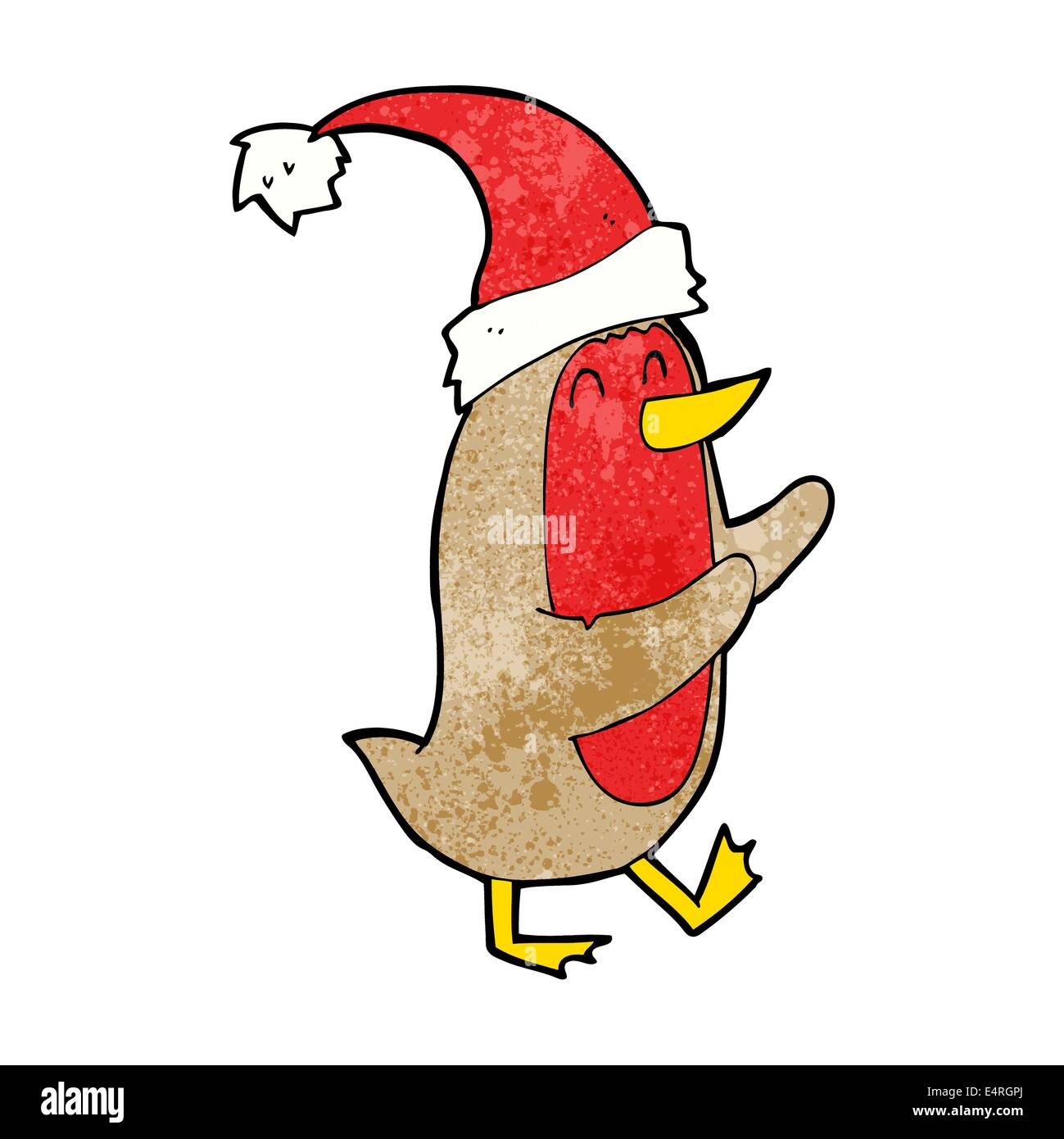 cartoon christmas robin Stock Vector Image & Art - Alamy