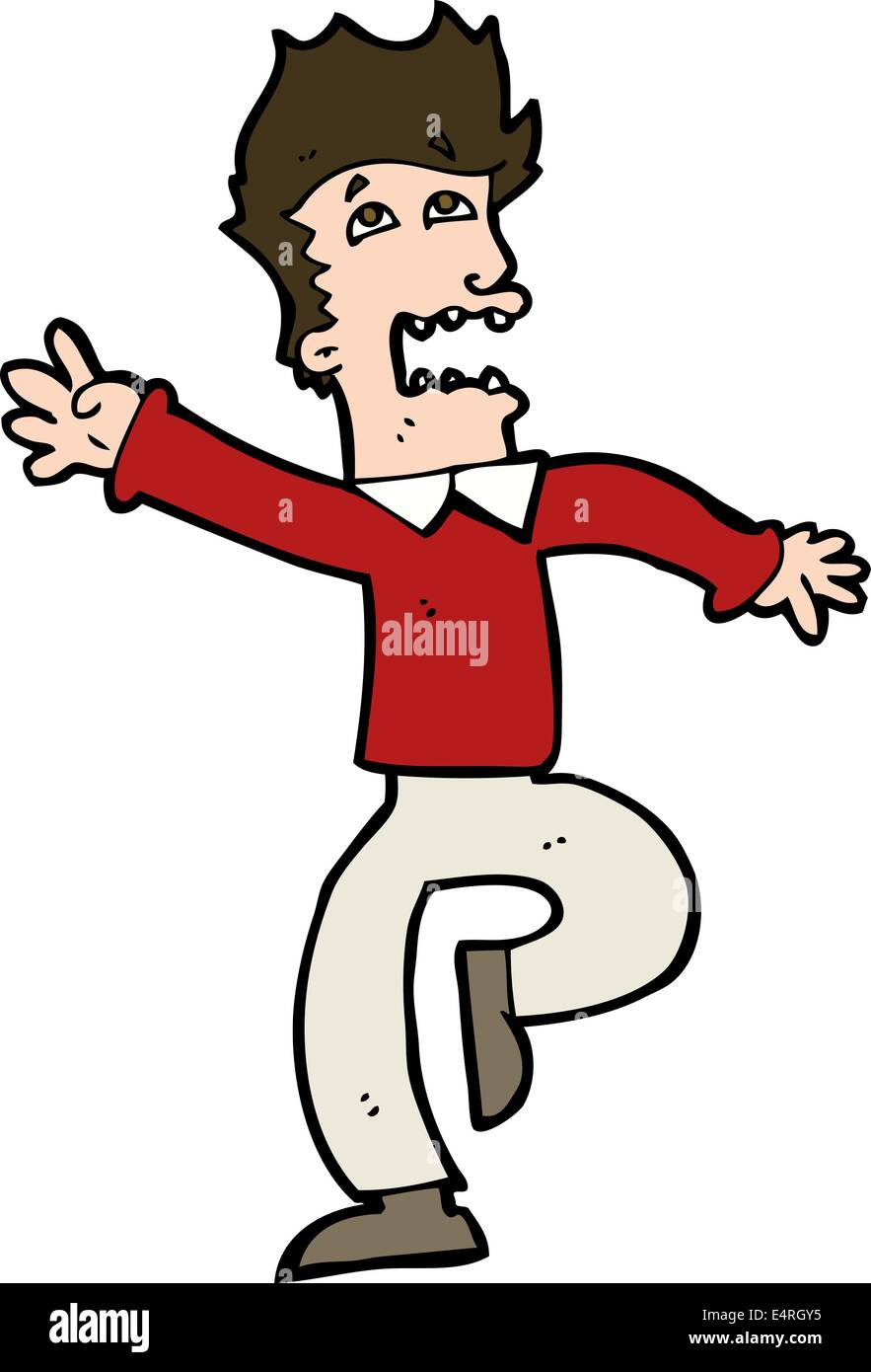 cartoon man panicking Stock Vector Image & Art - Alamy