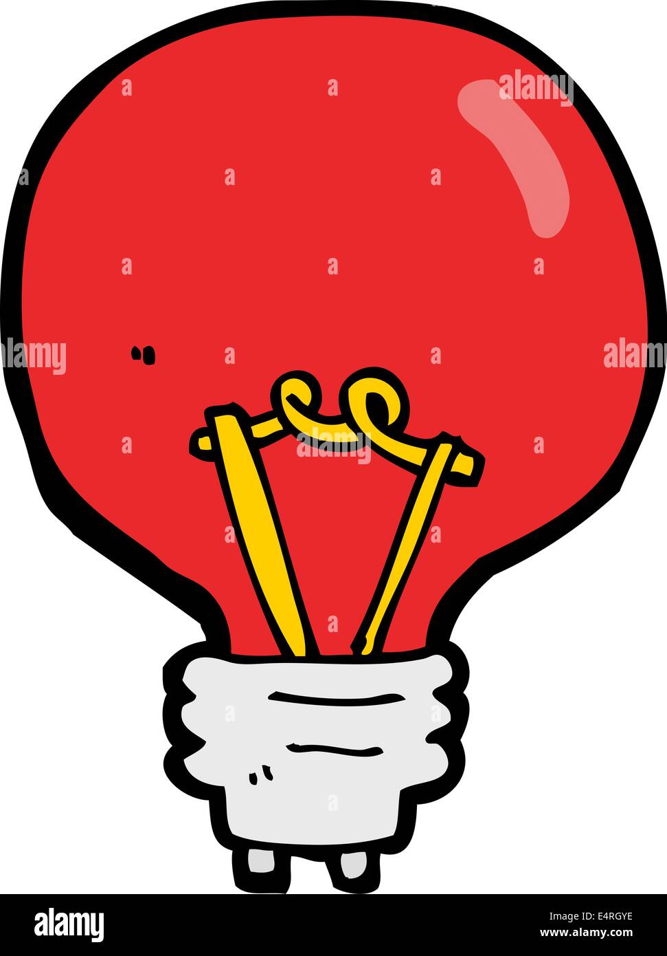 cartoon red light bulb Stock Vector Image & Art - Alamy