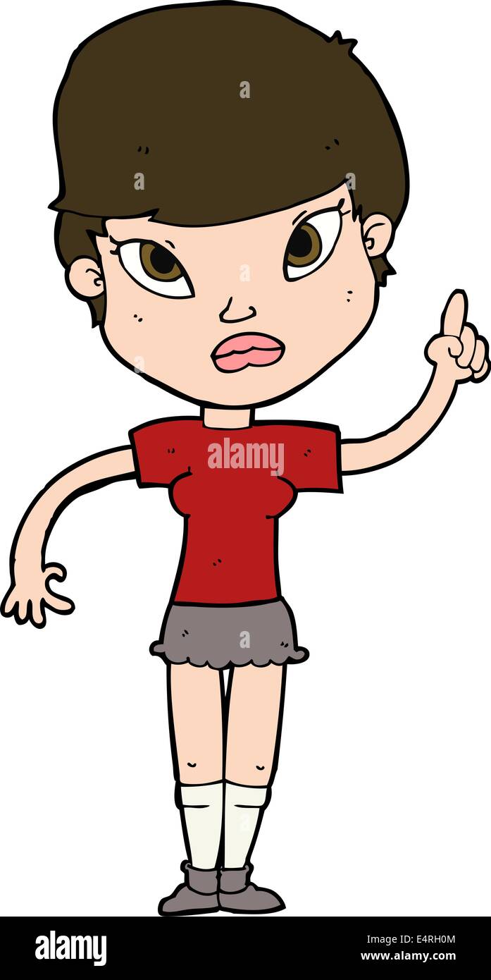 cartoon woman with idea Stock Vector Image & Art - Alamy