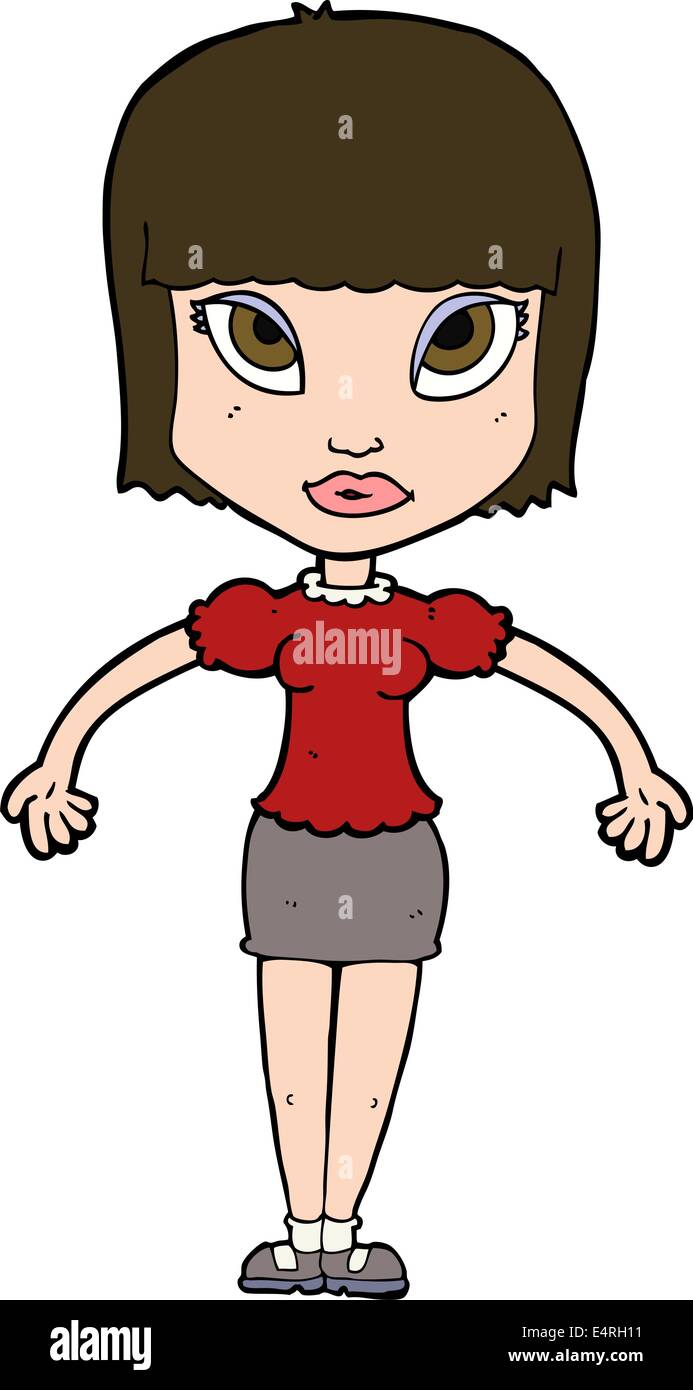 cartoon pretty woman Stock Vector Image & Art - Alamy