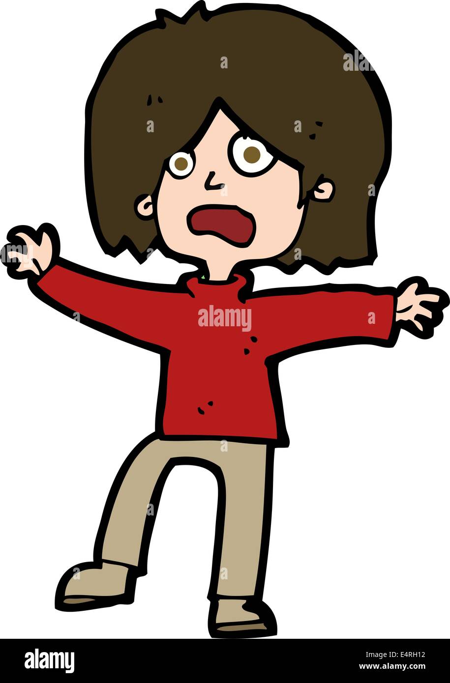 cartoon unhappy person Stock Vector Image & Art - Alamy