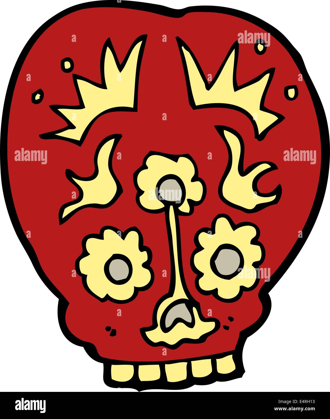 cartoon sugar skull Stock Vector Image & Art - Alamy