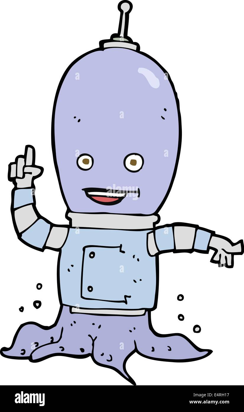 cartoon alien spaceman Stock Vector Image & Art - Alamy