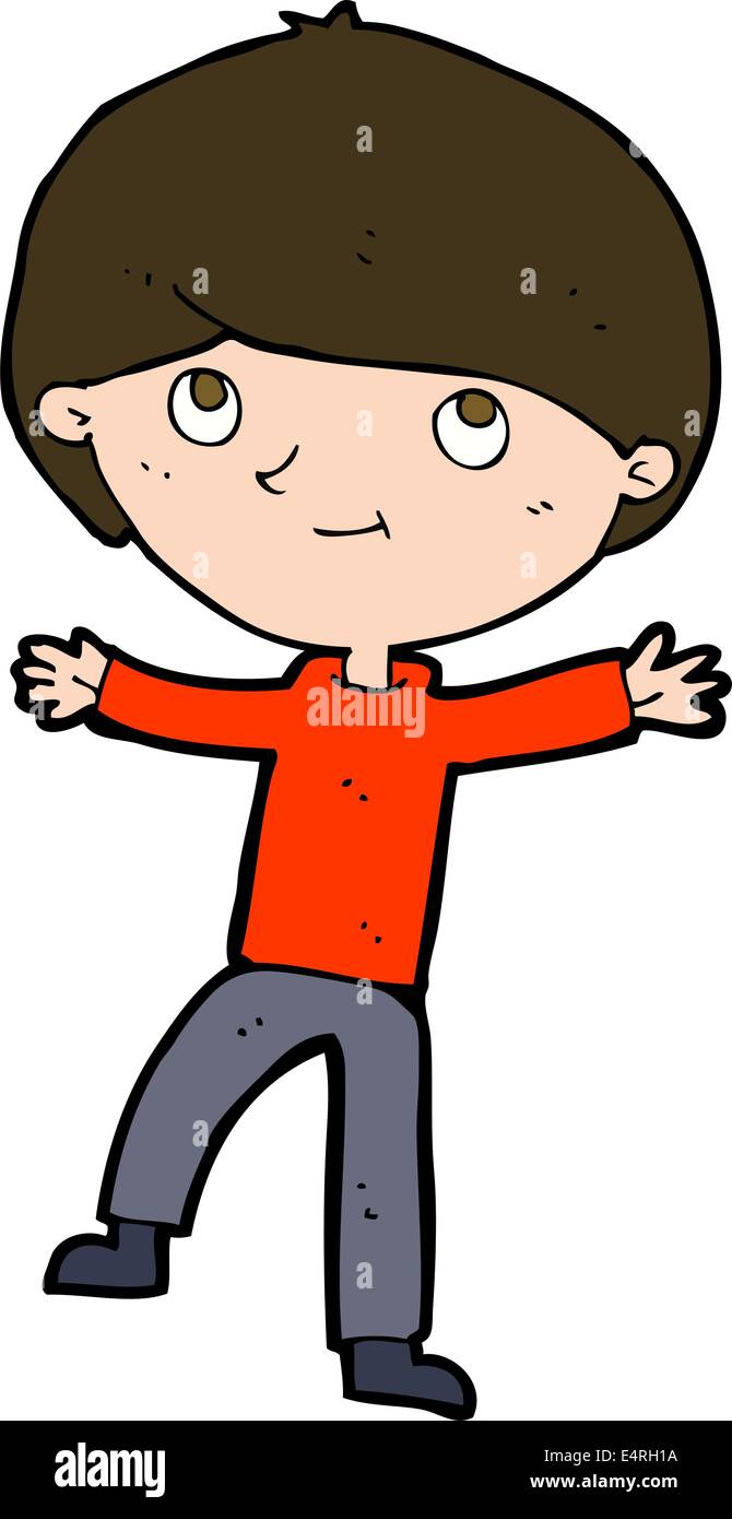 cartoon excited boy Stock Vector Image & Art - Alamy