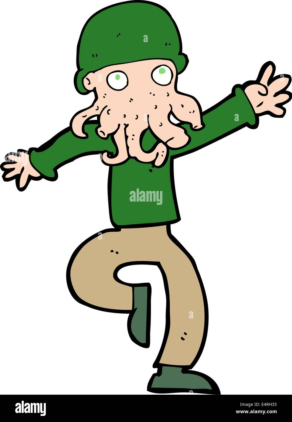 cartoon alien monster man Stock Vector Image & Art - Alamy