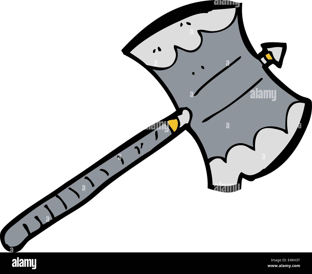 cartoon double sided axe Stock Vector Image & Art - Alamy