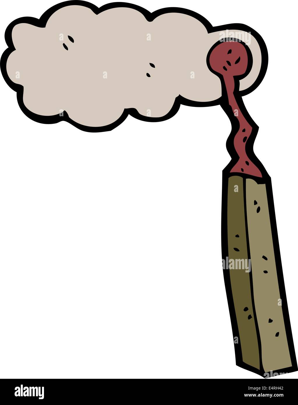 cartoon burnt match Stock Vector Image & Art - Alamy