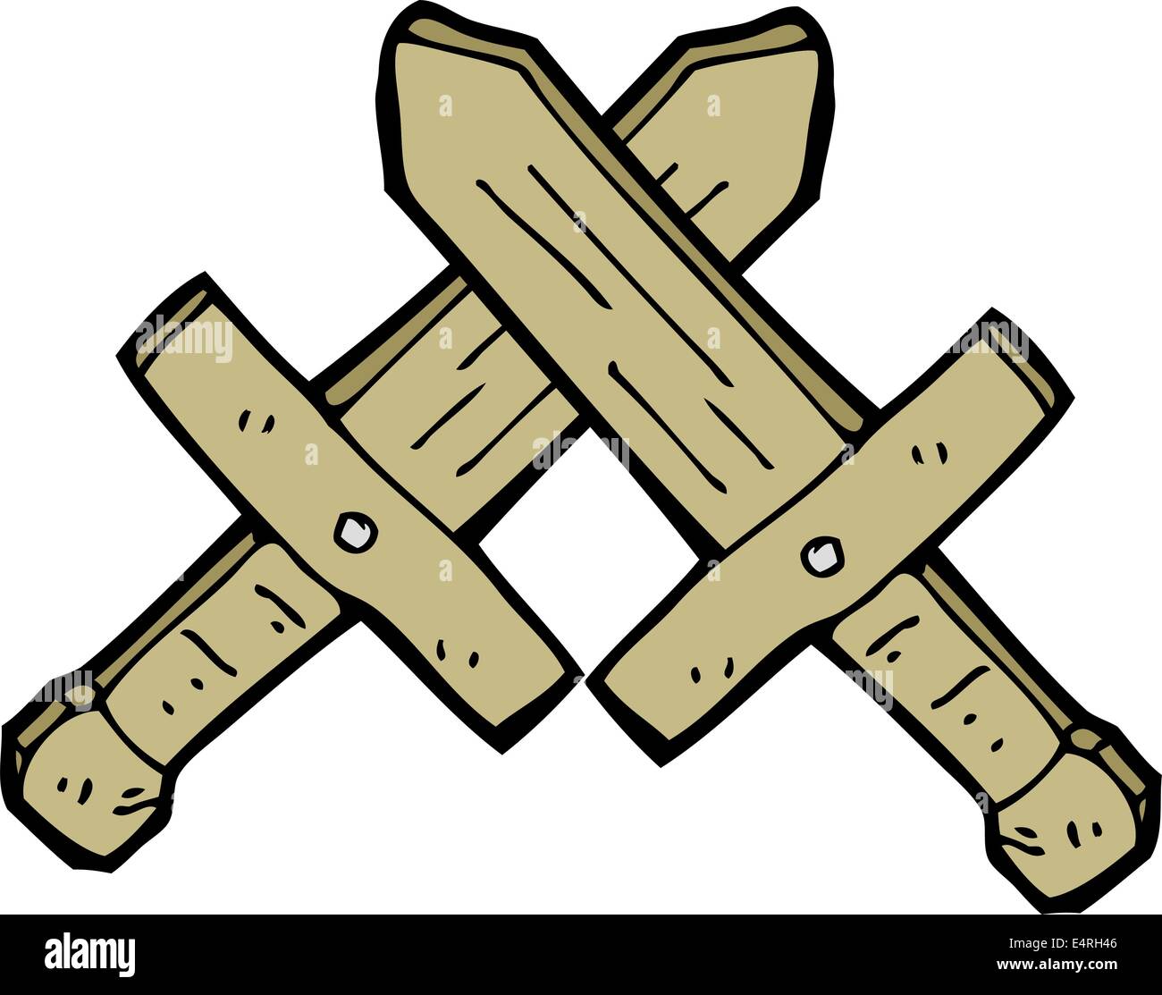 cartoon wooden swords Stock Vector Image & Art - Alamy