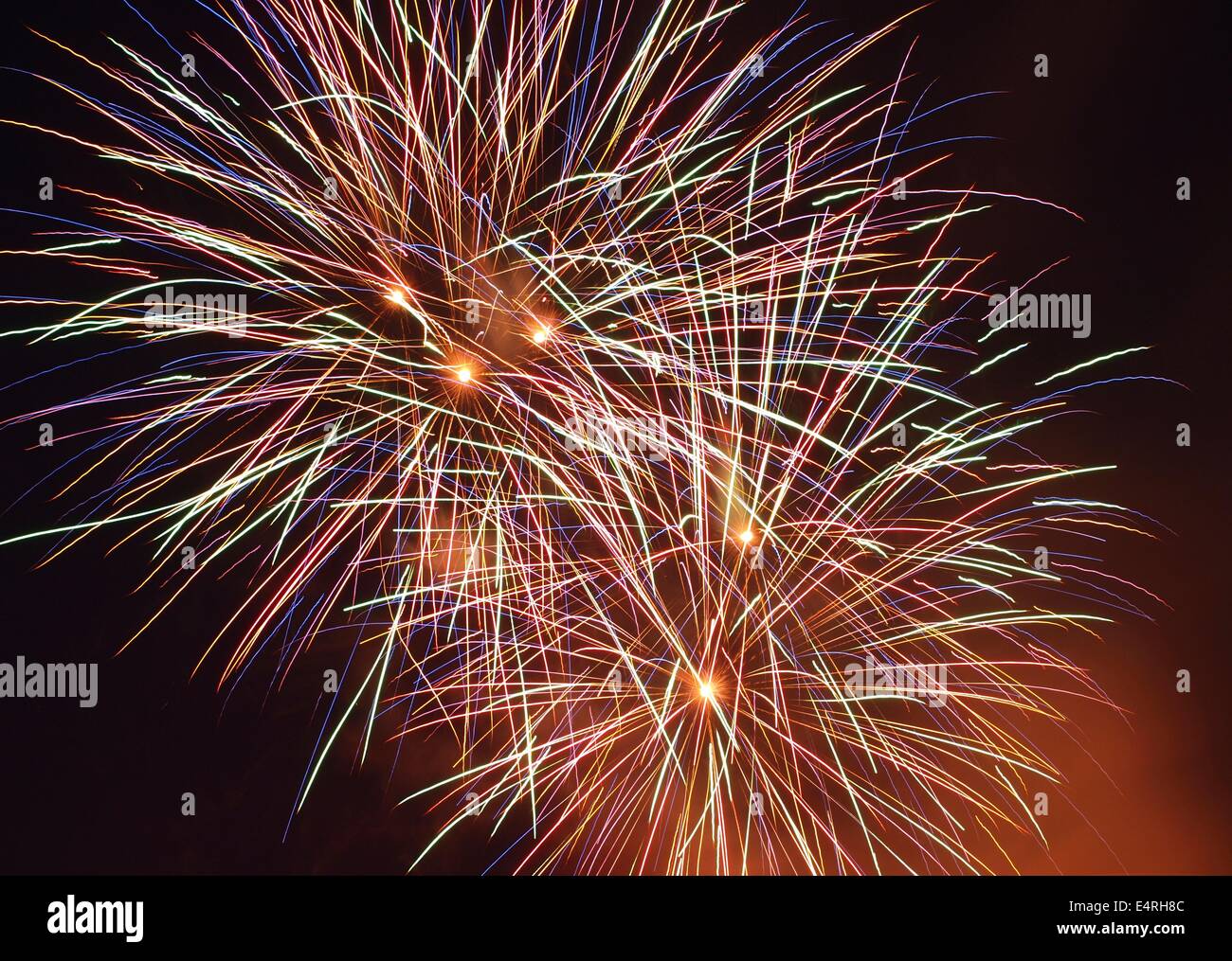 Wallpaper fireworks hi-res stock photography and images - Alamy