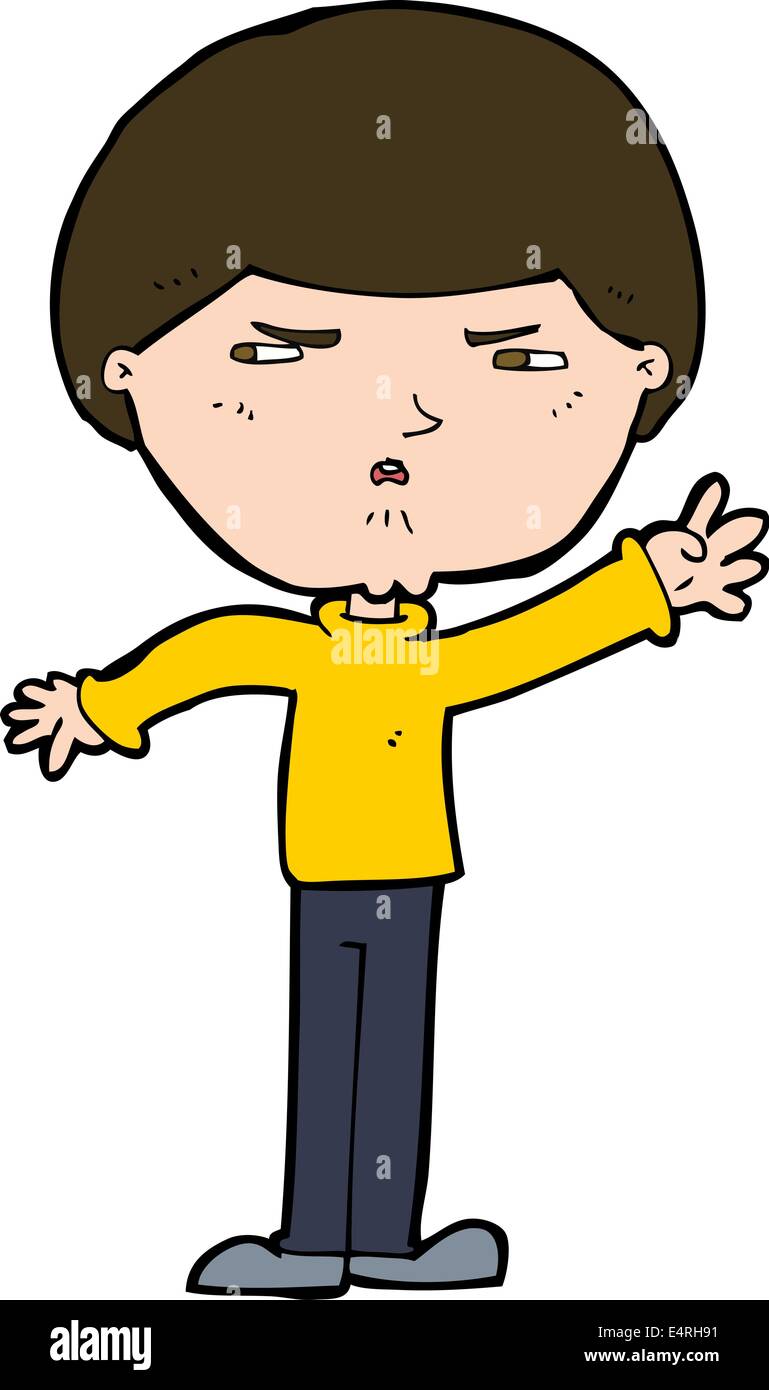 cartoon mean man Stock Vector Image & Art - Alamy