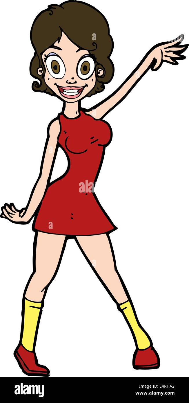 cartoon party girl Stock Vector Image & Art - Alamy