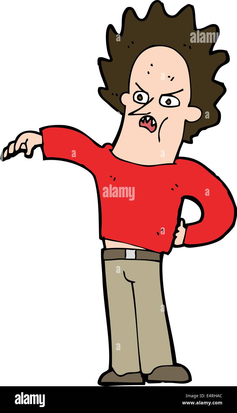 cartoon nasty boy Stock Vector Image & Art - Alamy