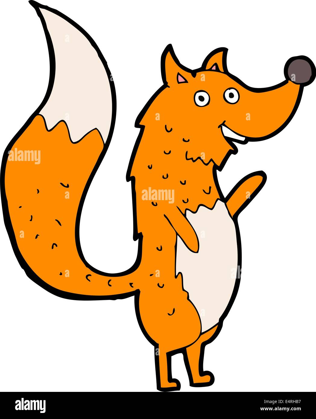 cartoon waving fox Stock Vector Image & Art - Alamy