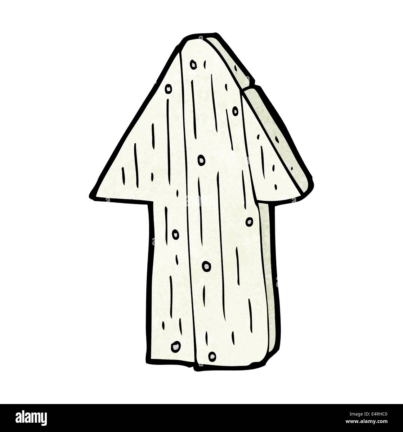 Cartoon wooden direction arrow Cut Out Stock Images & Pictures - Alamy