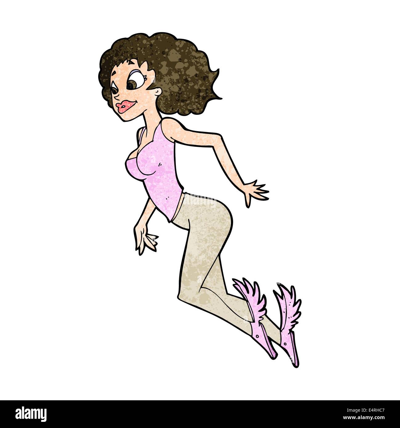 cartoon flying woman Stock Vector Image & Art - Alamy