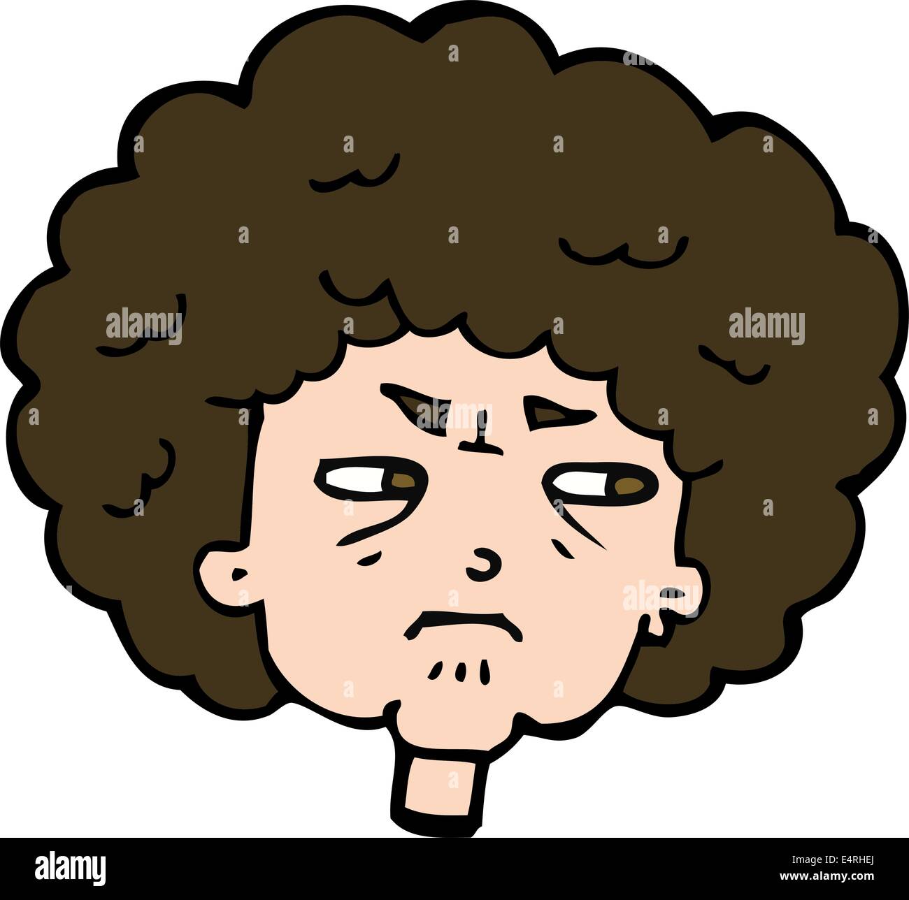 cartoon bitter old woman Stock Vector Image & Art - Alamy