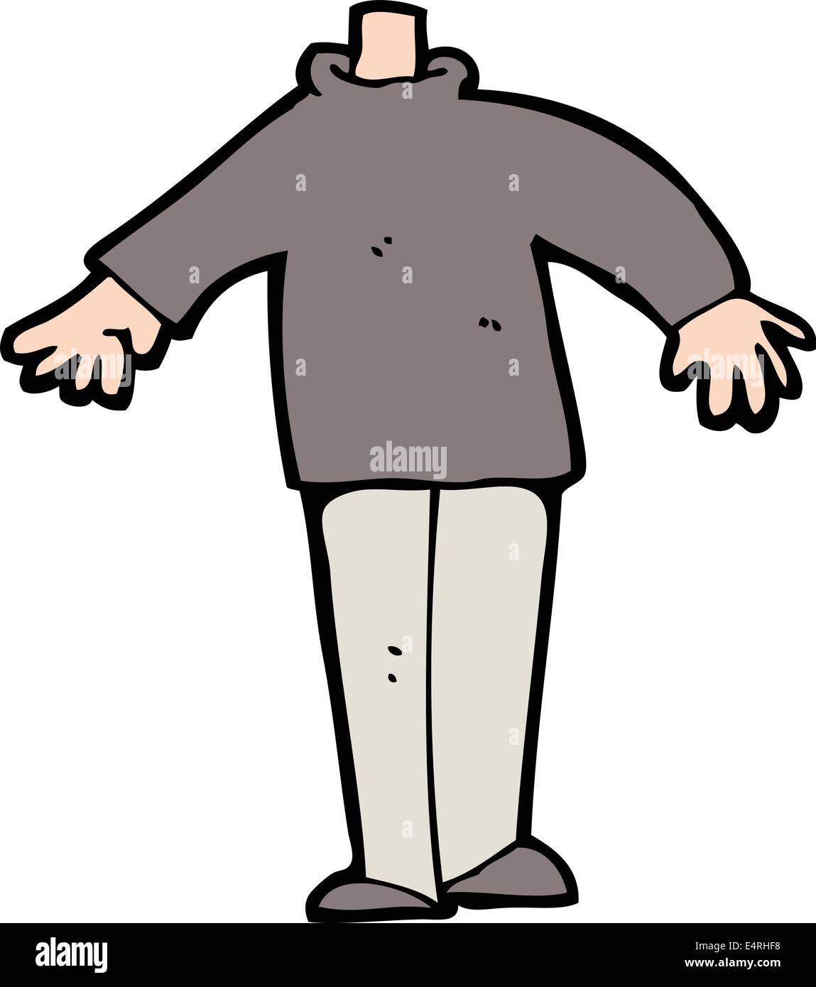 cartoon male body (mix and match cartoons or add own photos Stock ...