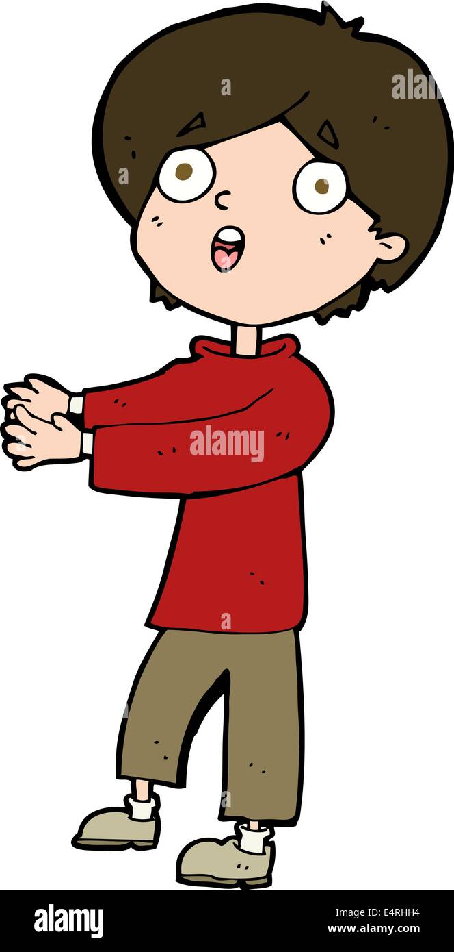 cartoon shocked boy Stock Vector Image & Art - Alamy