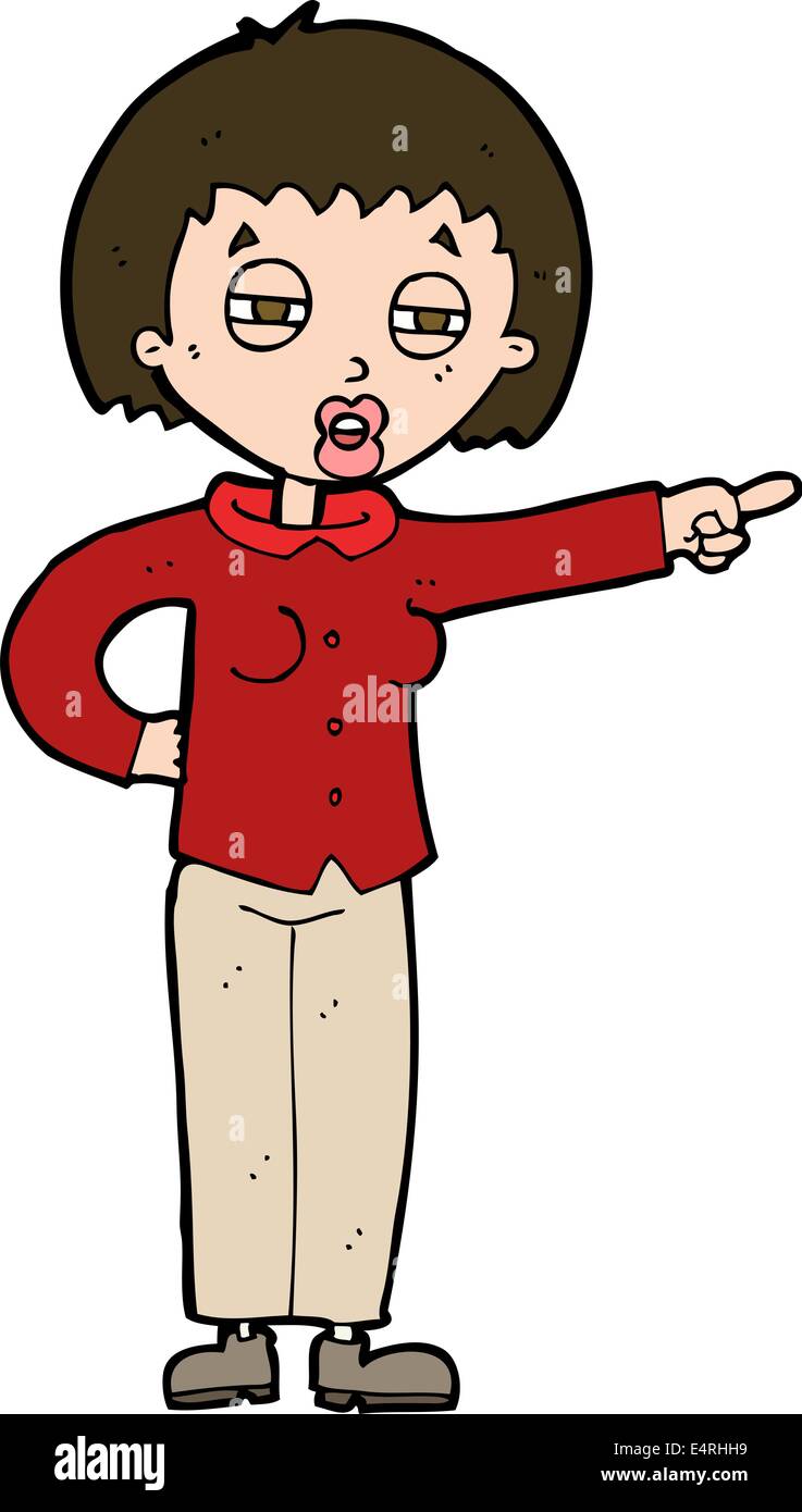 cartoon woman telling off Stock Vector Image & Art - Alamy