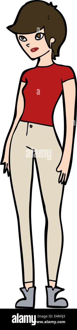 cartoon modern attractive woman Stock Vector Image & Art - Alamy
