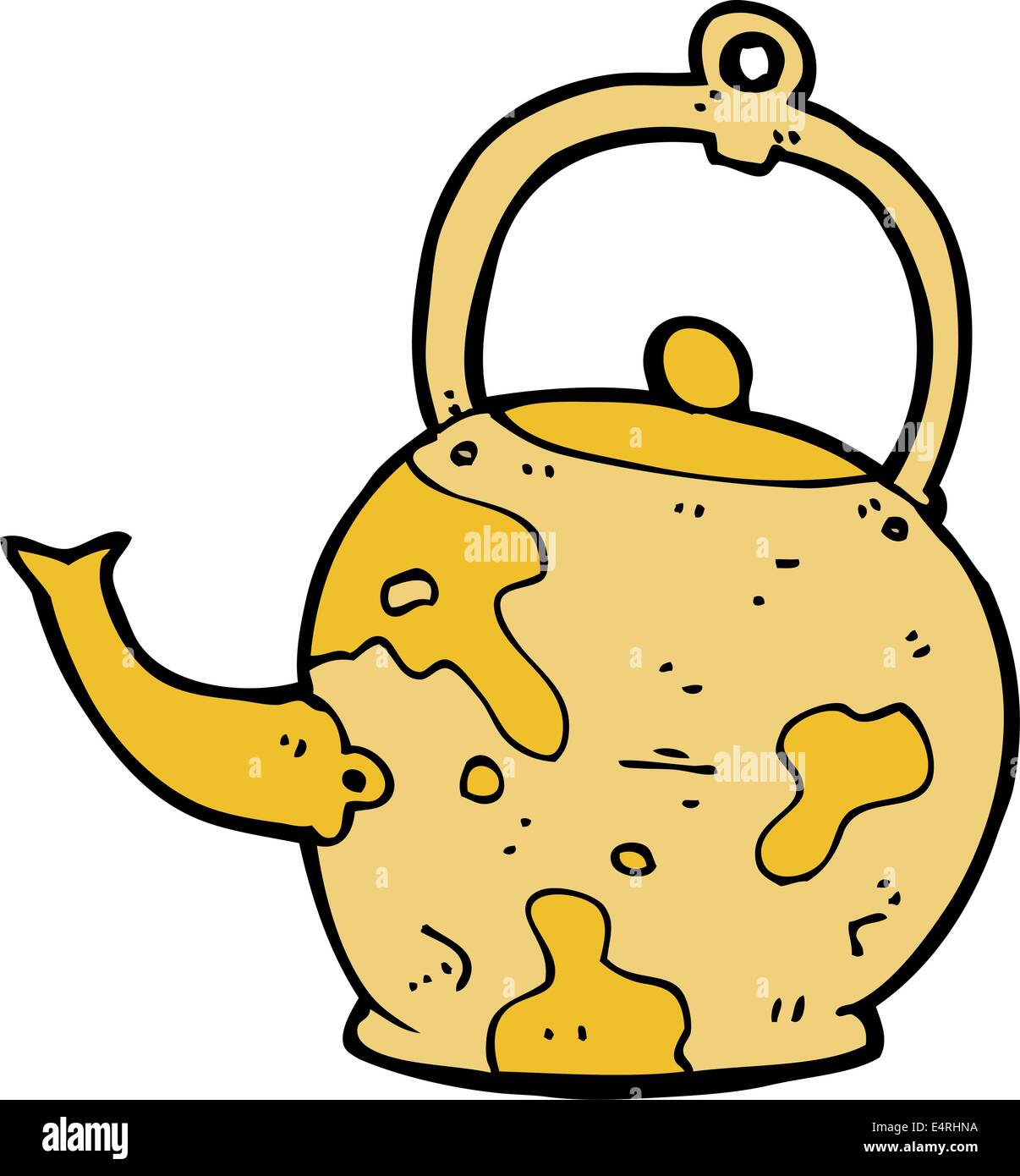 cartoon old tea pot Stock Vector Image & Art - Alamy