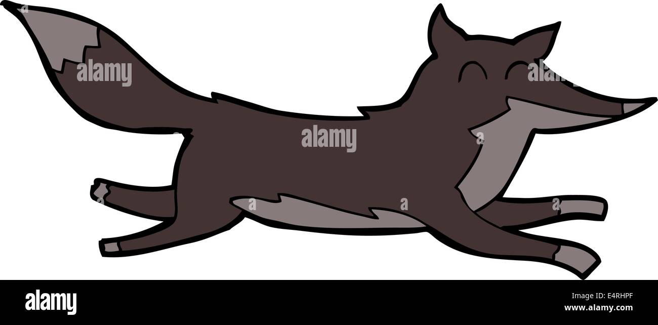 cartoon running wolf Stock Vector Image & Art - Alamy