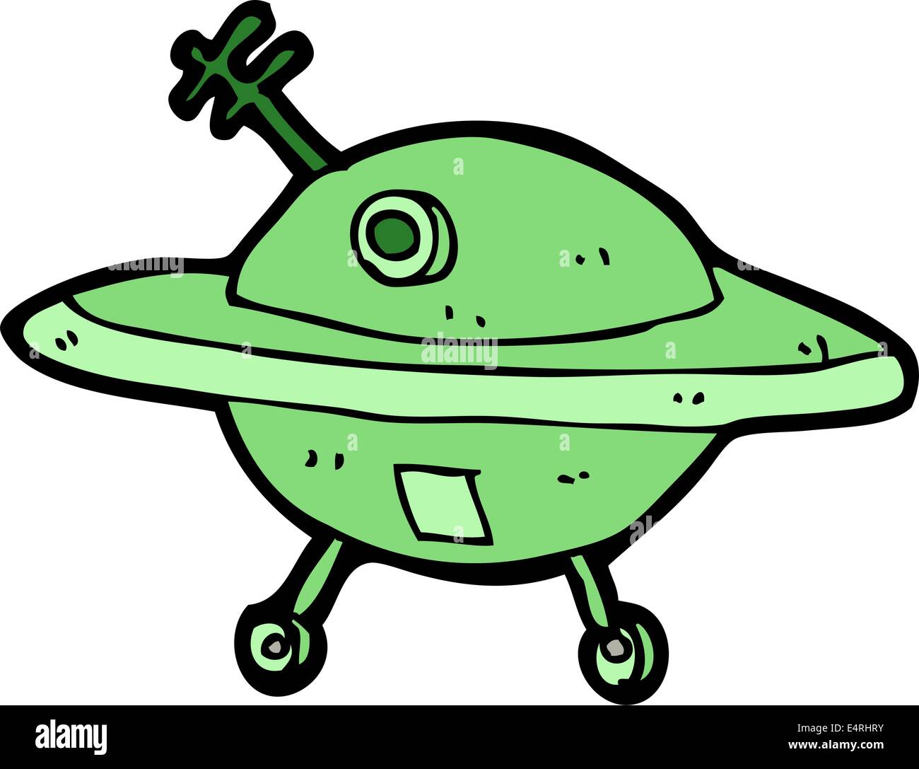 cartoon flying saucer Stock Vector Image & Art - Alamy