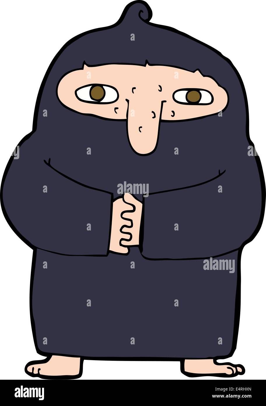 cartoon monk in robe Stock Vector Image & Art - Alamy