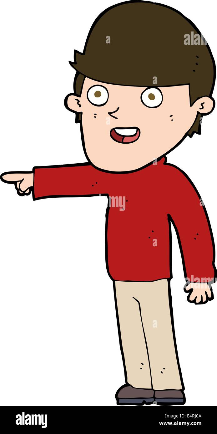 cartoon pointing man Stock Vector Image & Art - Alamy