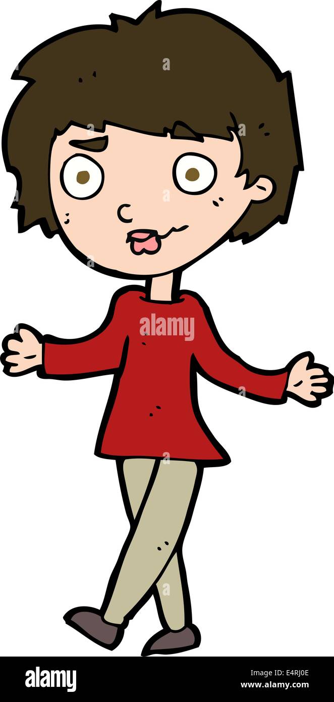 cartoon confused woman Stock Vector Image & Art - Alamy