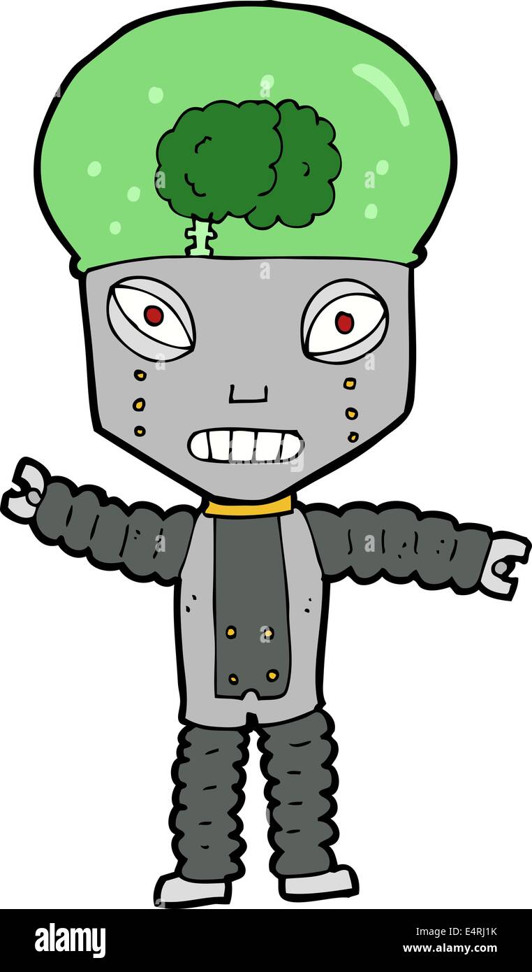 cartoon future robot Stock Vector Image & Art - Alamy