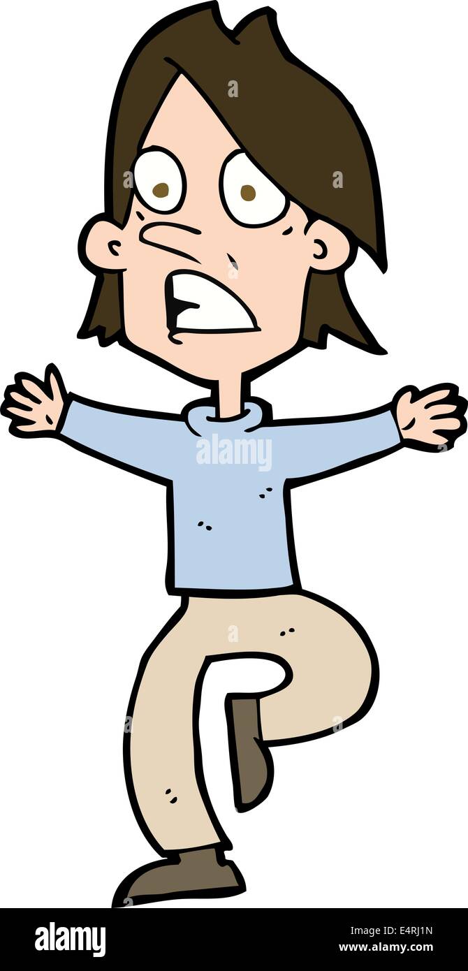 cartoon panicking man Stock Vector Image & Art - Alamy