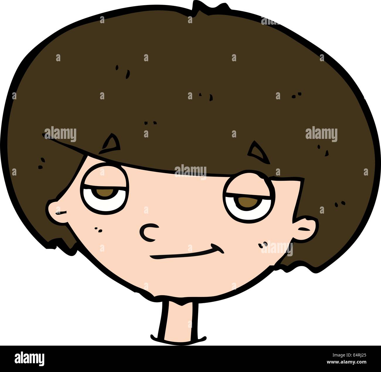 Smug expression vector vectors hi-res stock photography and images - Alamy