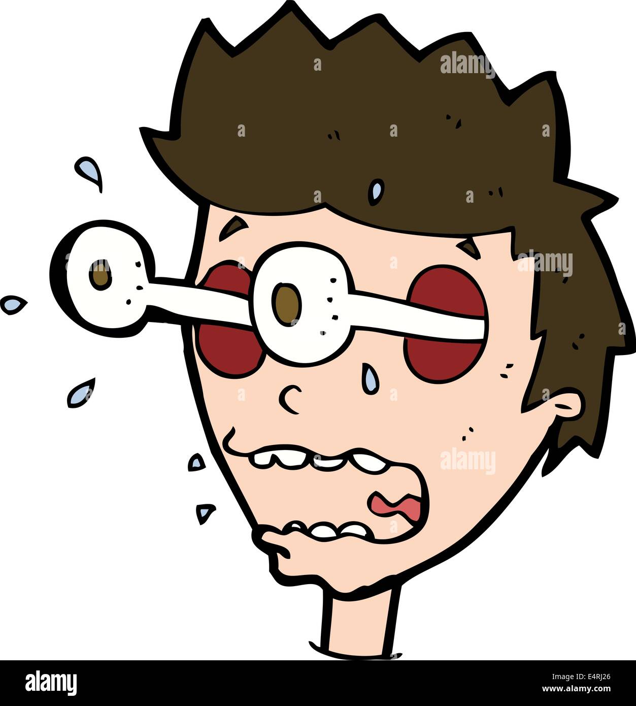 cartoon surprised man with eyes popping out Stock Vector Image & Art ...