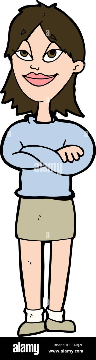 cartoon proud woman Stock Vector Image & Art - Alamy