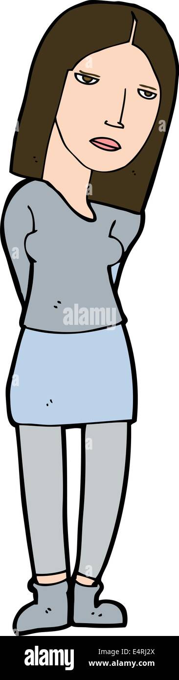 cartoon woman waiting Stock Vector Image & Art - Alamy