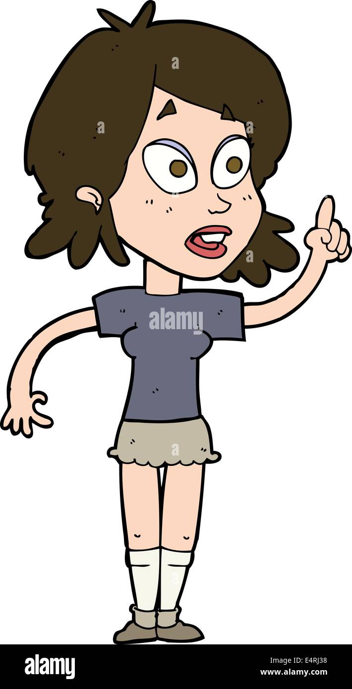 cartoon woman asking question Stock Vector Image & Art - Alamy