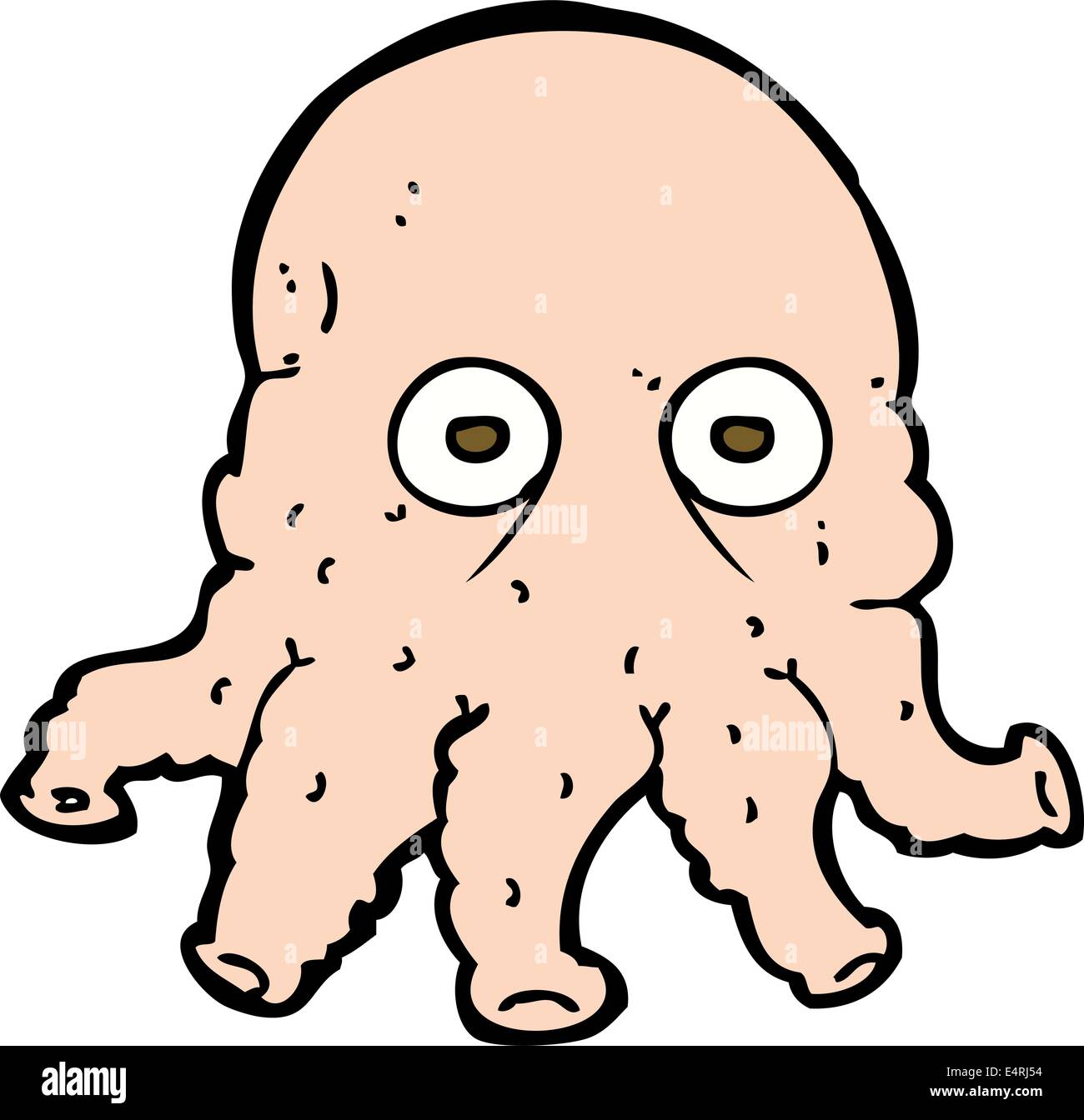 cartoon alien squid face Stock Vector Image & Art - Alamy